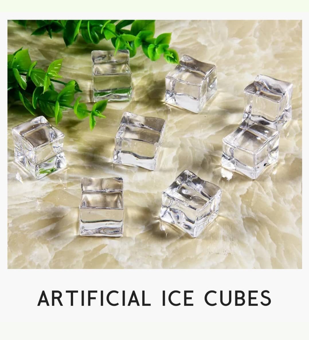 Artificial Ice Cubes & Crushed Ice - SimbiProps