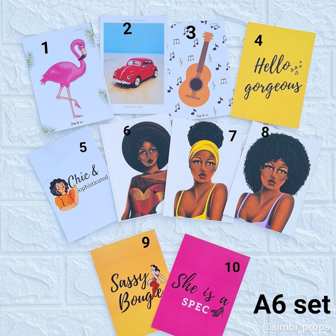 A6 Flat lay Cards - SimbiProps